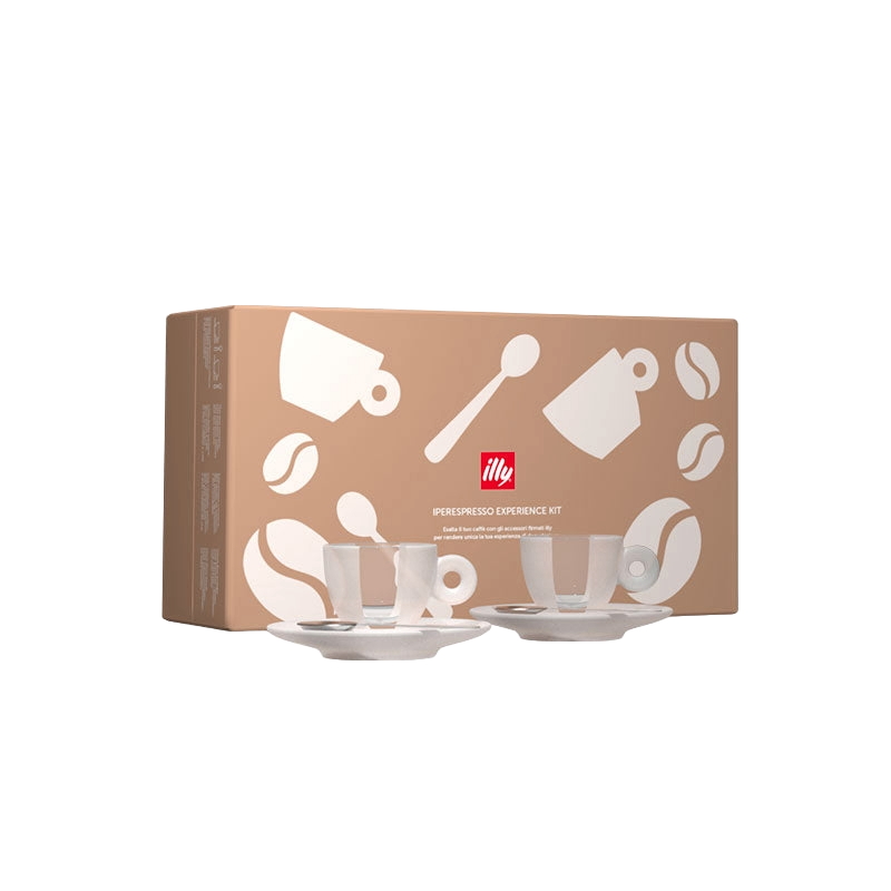 ILLY Iperespresso Experience Kit Set of 2 Cups with Saucer and Spoons ...